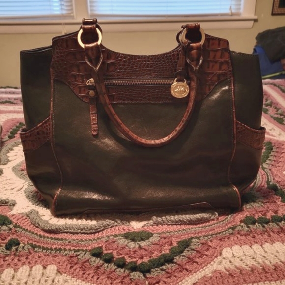Brahmin | Bags | Brahmin Vintage Tuscan Collection Black Pecan ...